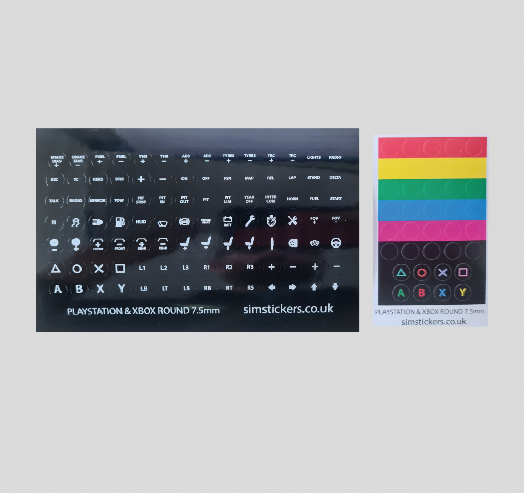 BLACK ROUND | SIM STICKERS