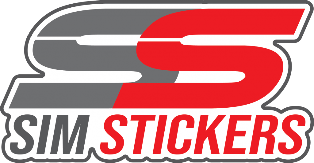 F1 Thrustmaster sticker set | SIM STICKERS