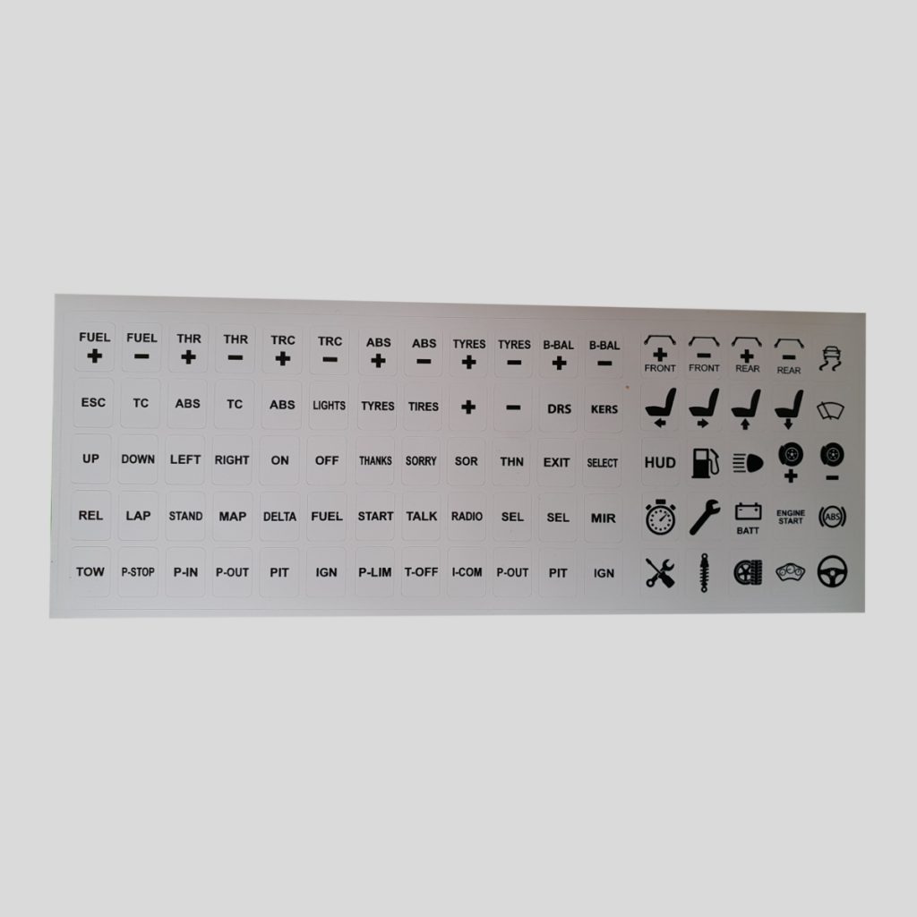 KEYBOARD WHITE | SIM STICKERS