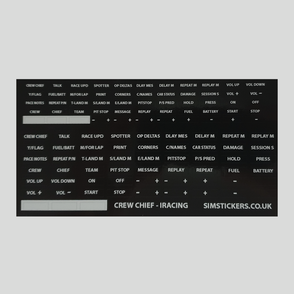 BLACK CREW CHEIF | SIM STICKERS