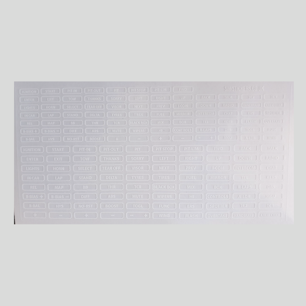 Clear with Border | SIM STICKERS