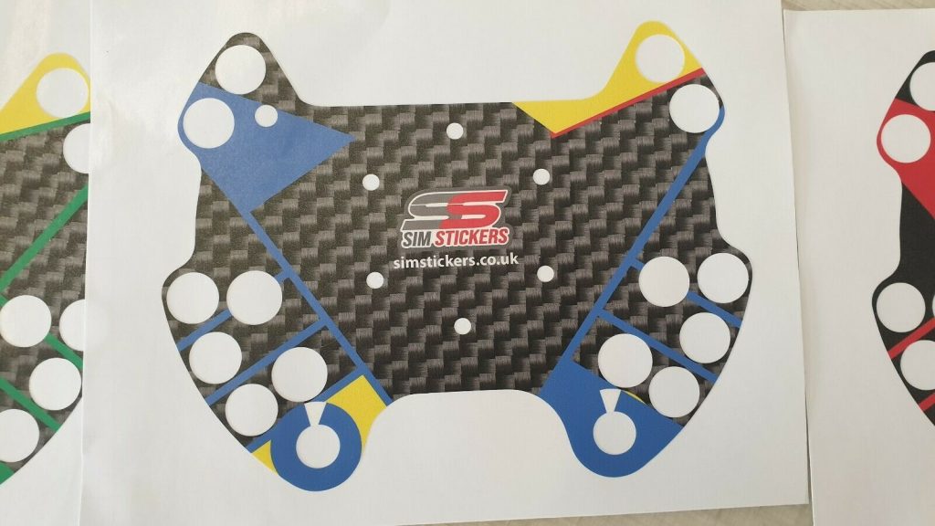 Fanatec podium button module sticker skin Custom | SIM STICKERS