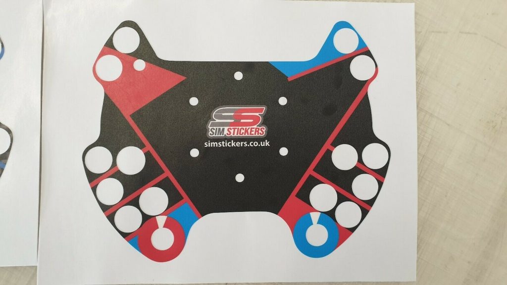 Fanatec podium button module sticker skin Custom | SIM STICKERS