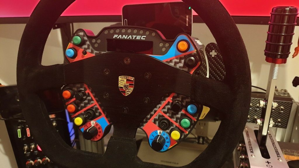 Fanatec podium button module sticker skin Custom | SIM STICKERS